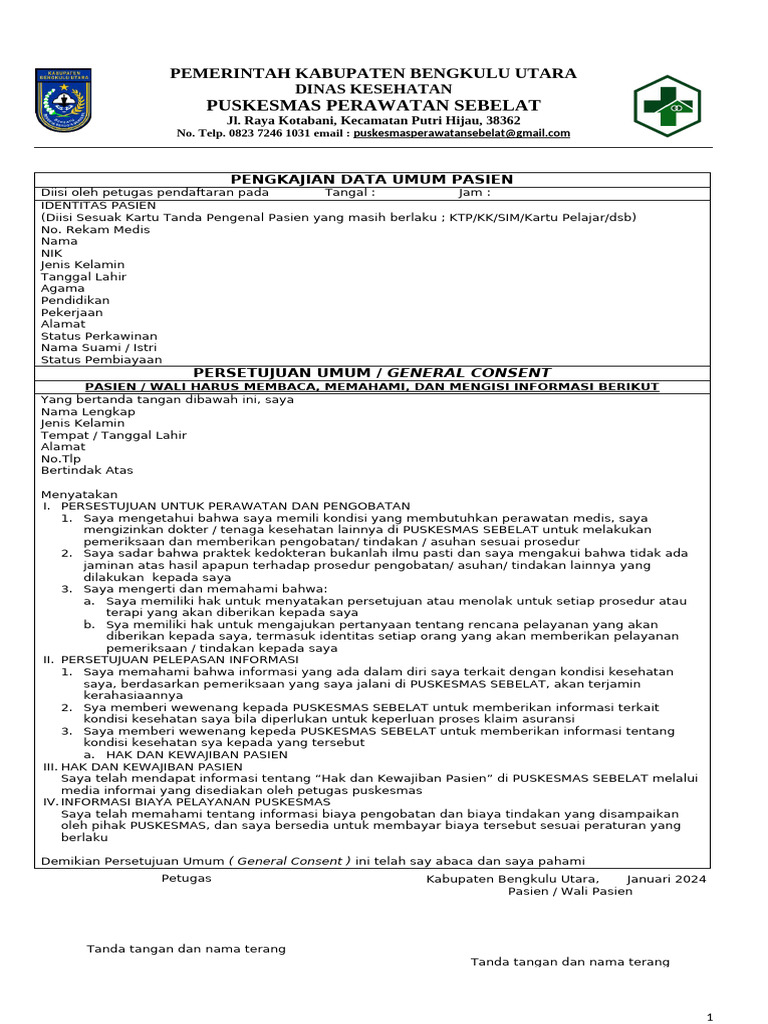 Contoh Pemulangan Pasien | PDF | Sains & Matematika