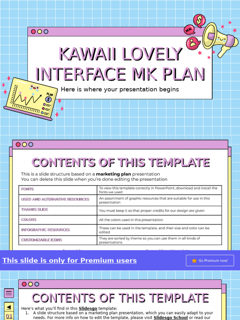 Kawaii Lovely Interface MK Plan - by Slidesgo | PDF | Planets | Planets In Astrology