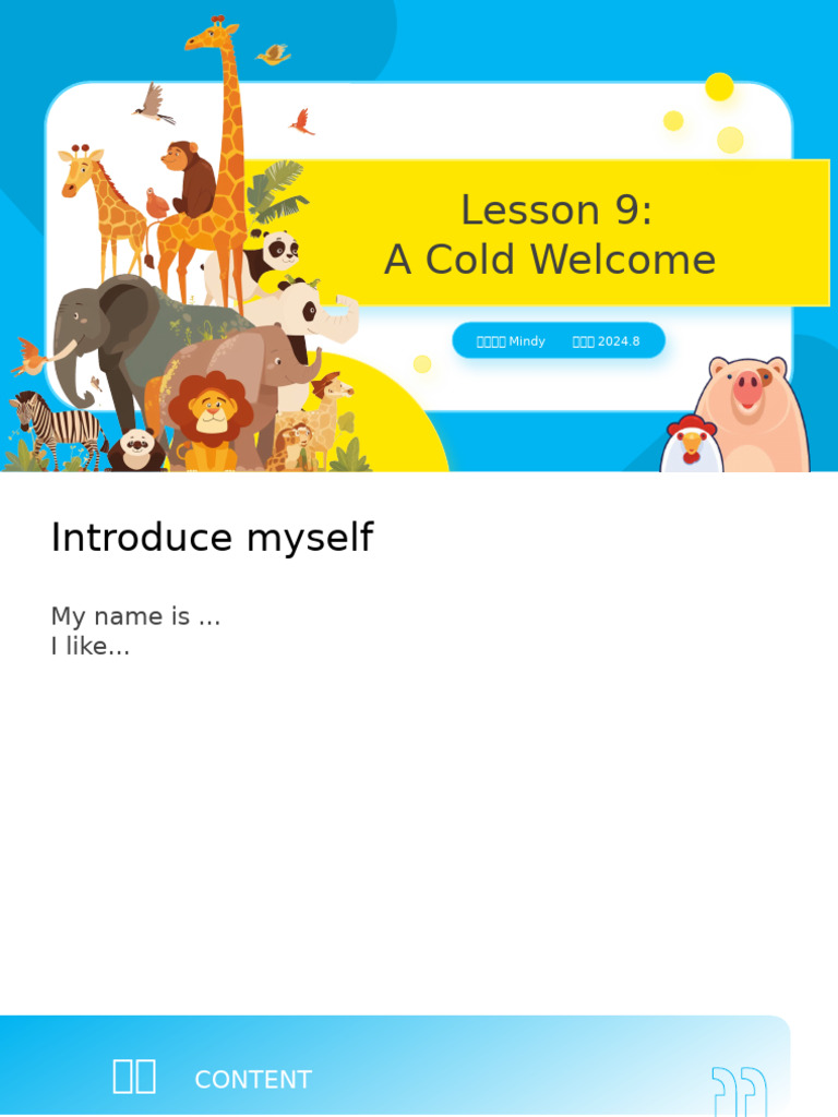 A Cold Welcome Lesson Plan | PDF | Linguistics