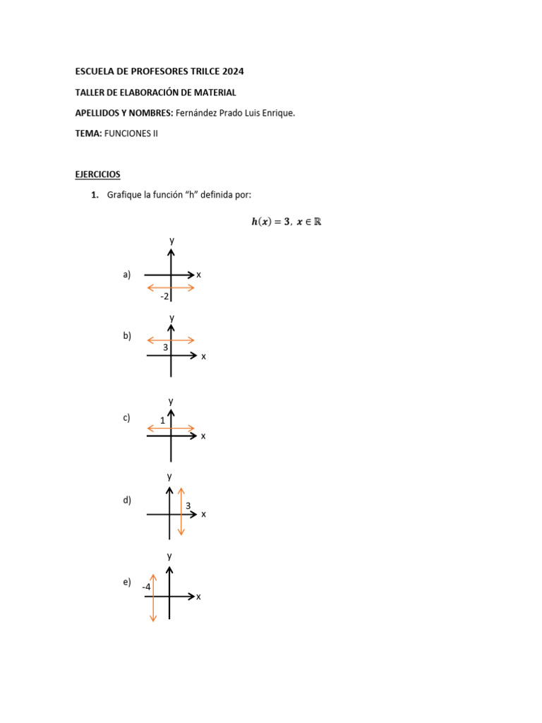 Ejercicios Cap 2 Funciones Ii | PDF | Matemáticas