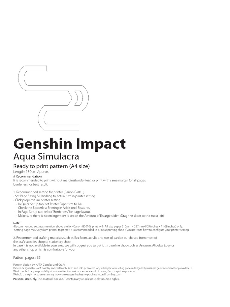 Aqua Simulacra A 4 | PDF | Printer (Computing)