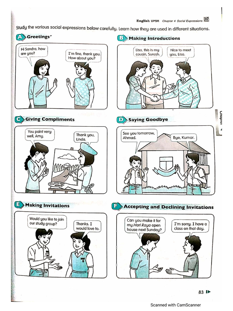 Social Expressions Notes and Exercises Year 6. 2021 | PDF