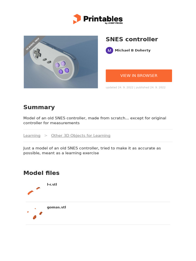 Snes Controller | PDF