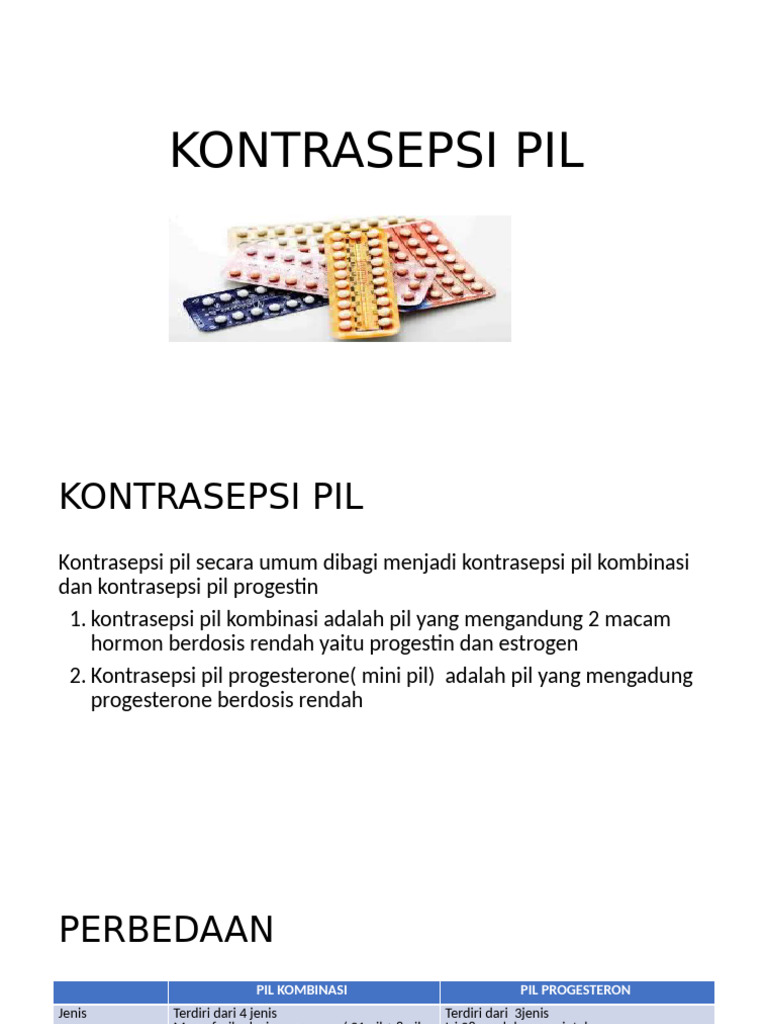 Kontrasepsi Pil | PDF