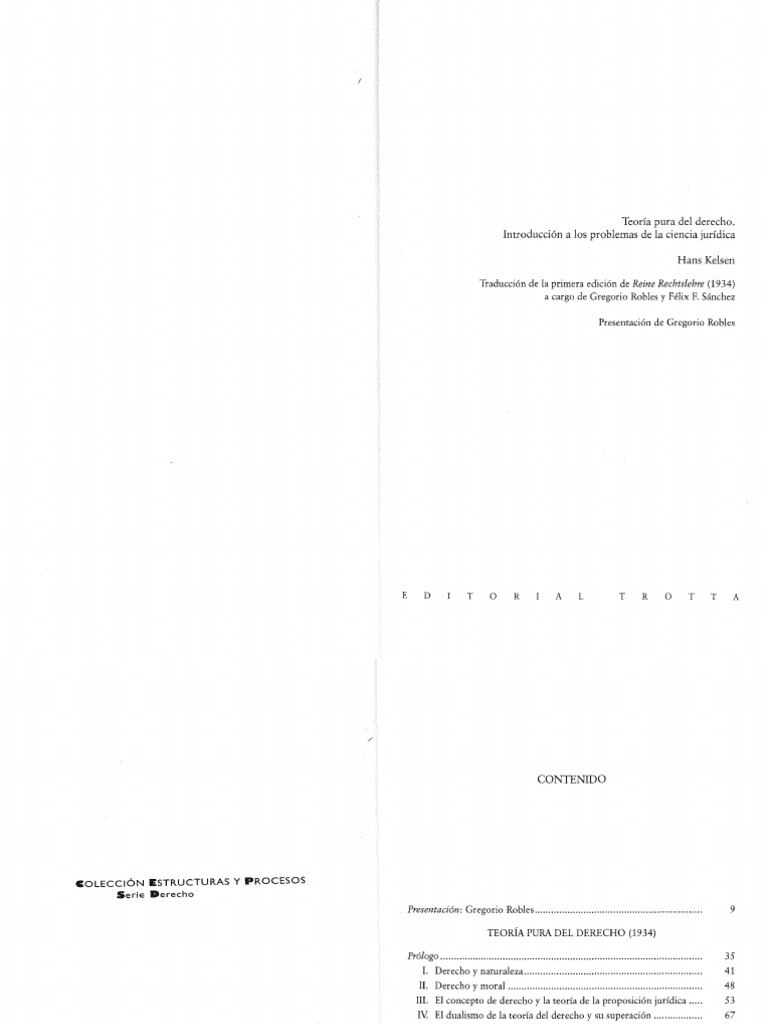 H. Kelsen. Teoría Pura Del Derecho | PDF | Justicia | Crimen y violencia