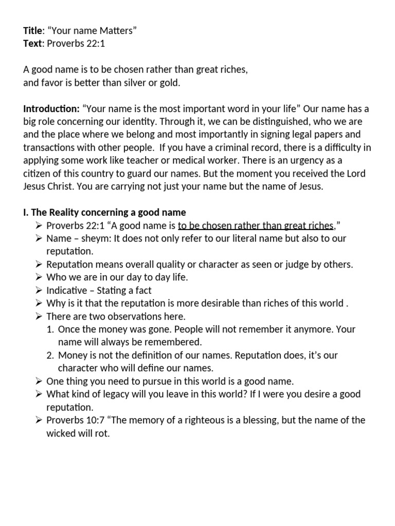 Your Name Matters | PDF | Self-Improvement