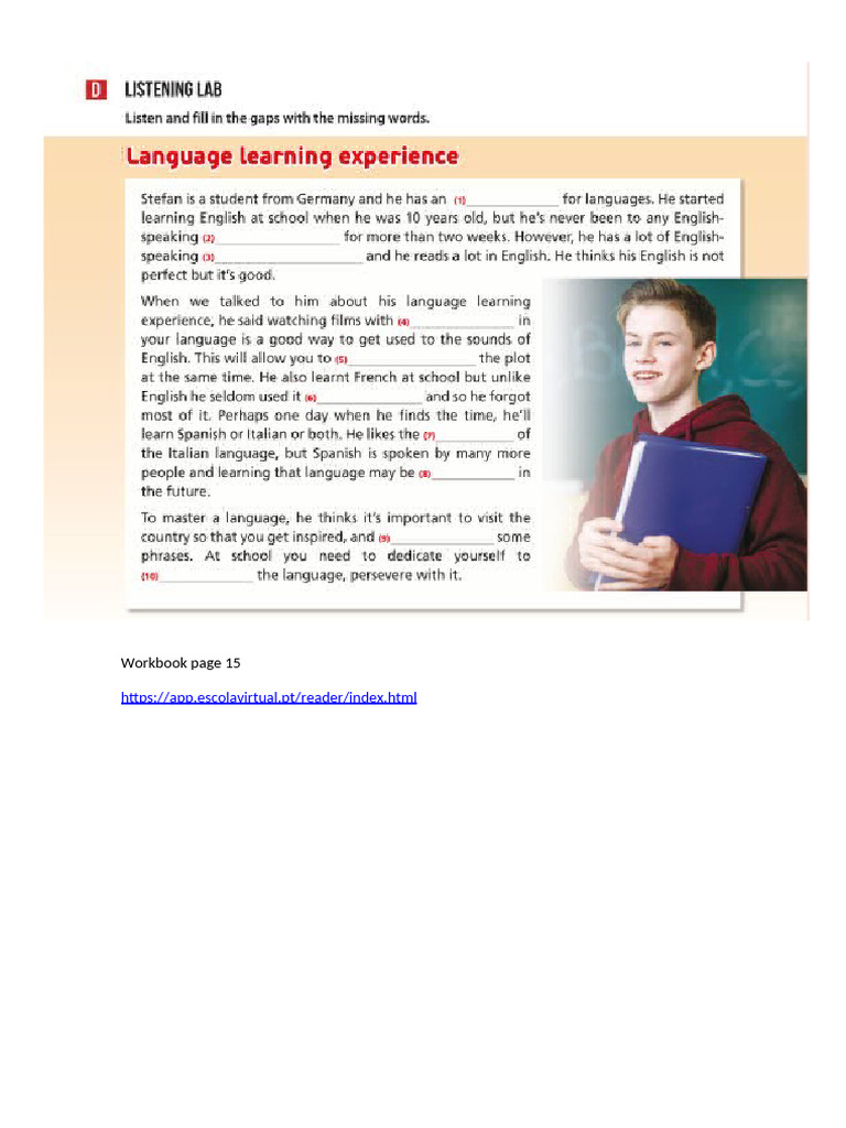 Language Learning Experience - Listening | PDF
