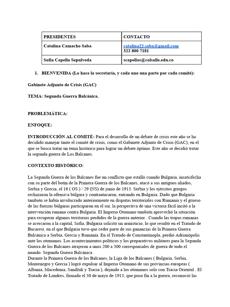 Guia GAC | PDF | Relaciones Internacionales | Militar