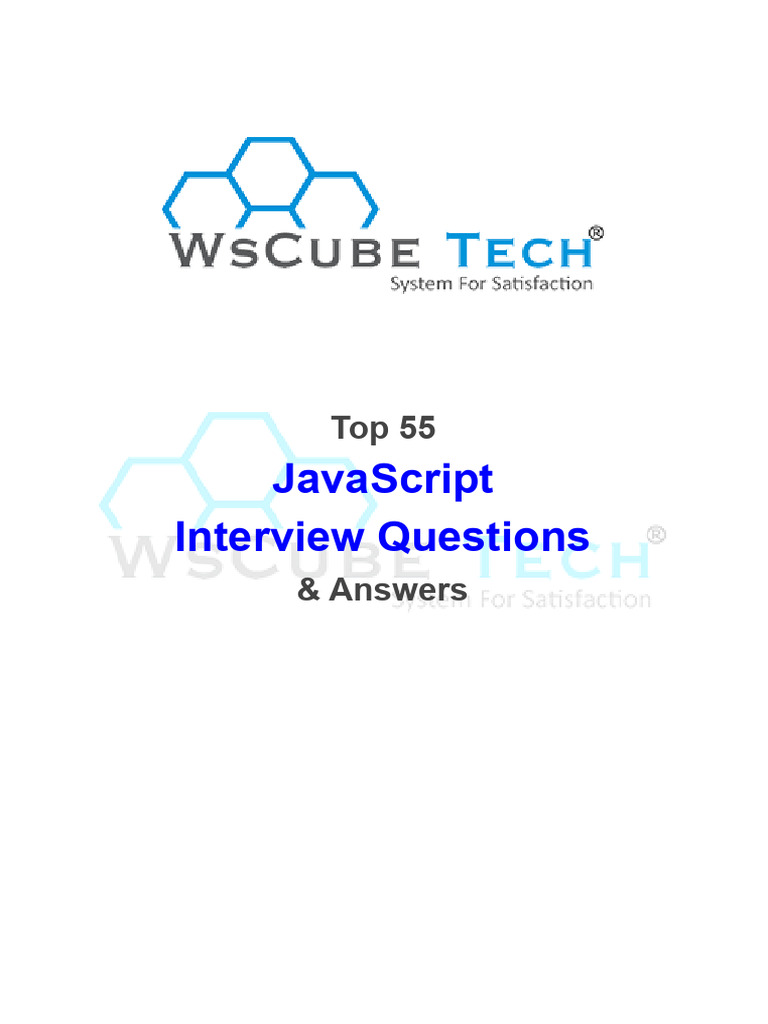 Top 55 JavaScript Interview Questions | PDF | Java Script | World Wide Web Top 55 JavaScript Interview Questions | PDF | Java Script | World Wide Web