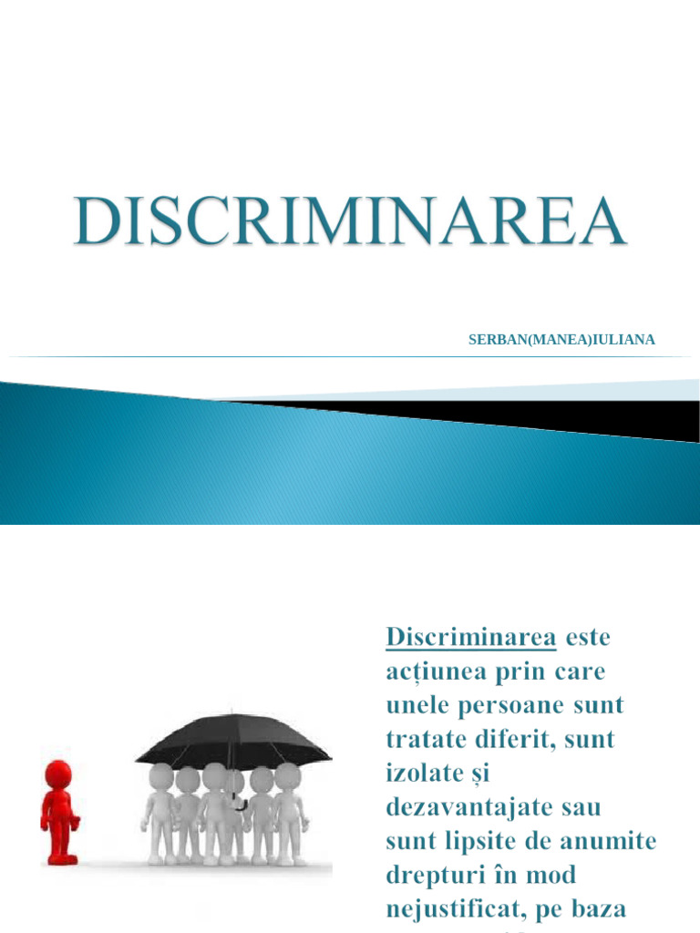 Discriminare PPT | PDF