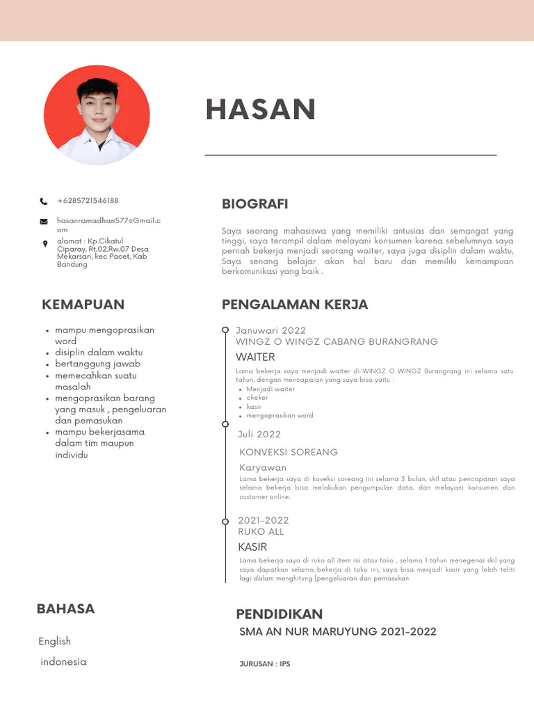CV Hasan New | PDF
