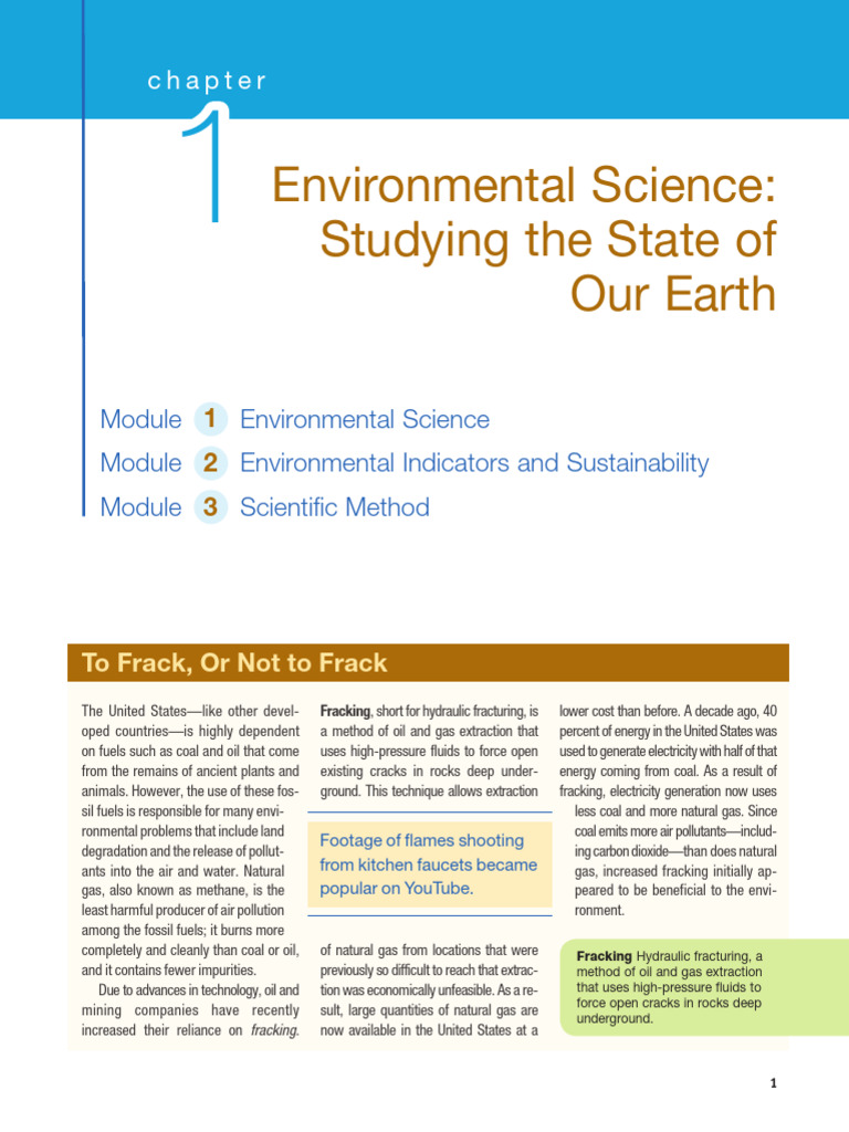 AP Environmental Science Chapter 1: Studying The State of Our Earth ...