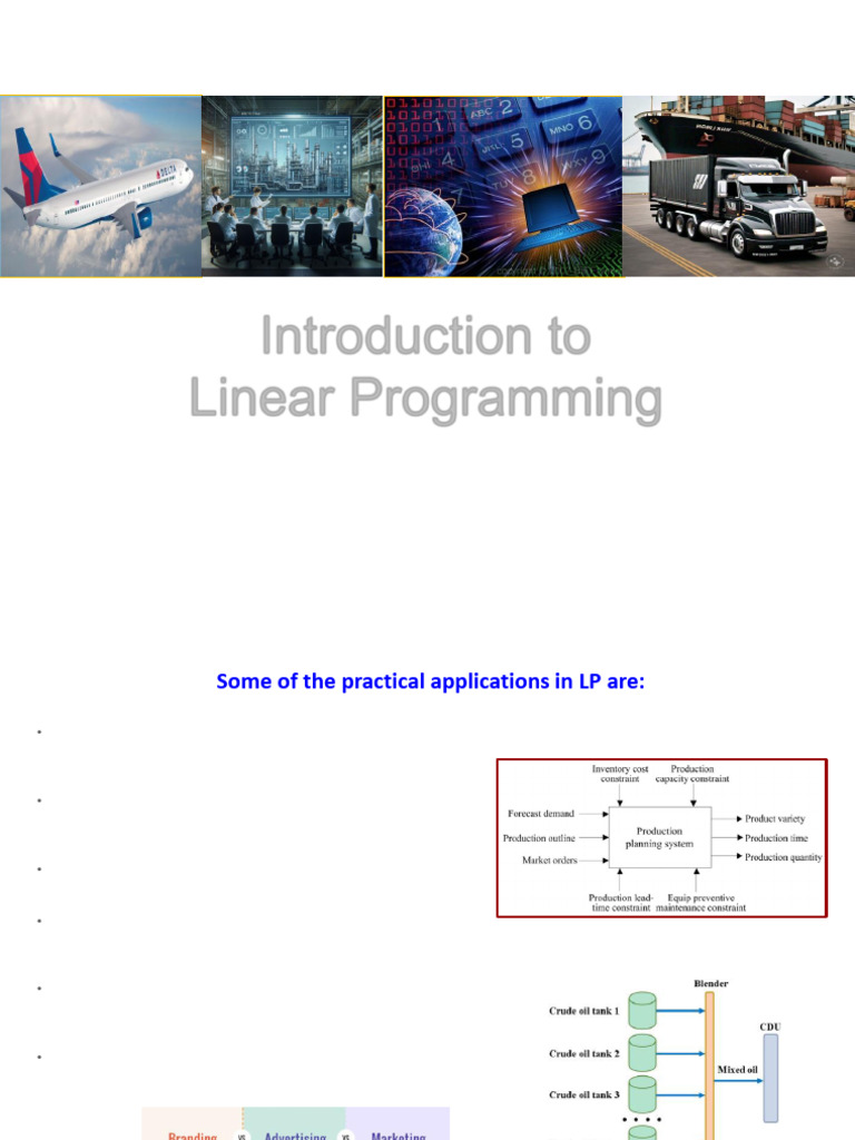 02 LP Introduction (20241015) | PDF | Mathematical Optimization | Linear Programming