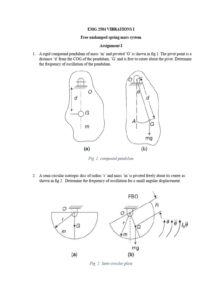 Engineering Vibrations Assignment | PDF