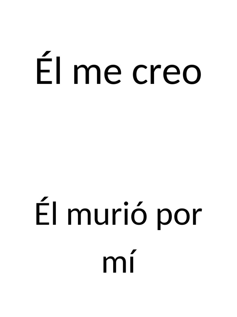 Él Me Creo | PDF | Religión y espiritualidad