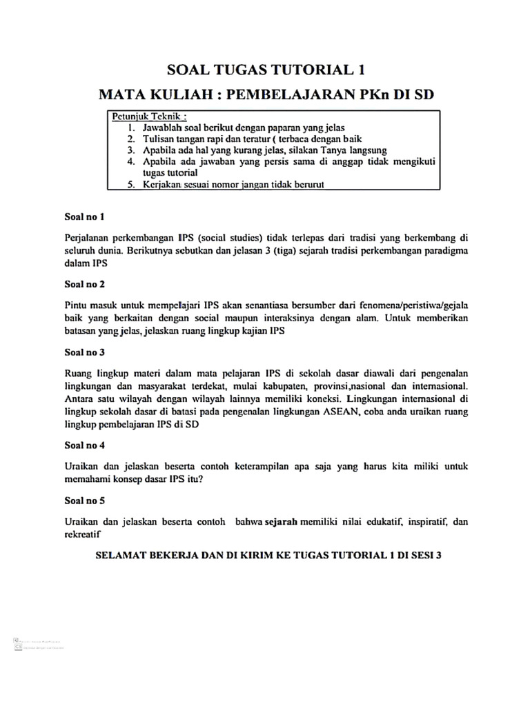 Tt1 Konsep Dasar Ips | PDF