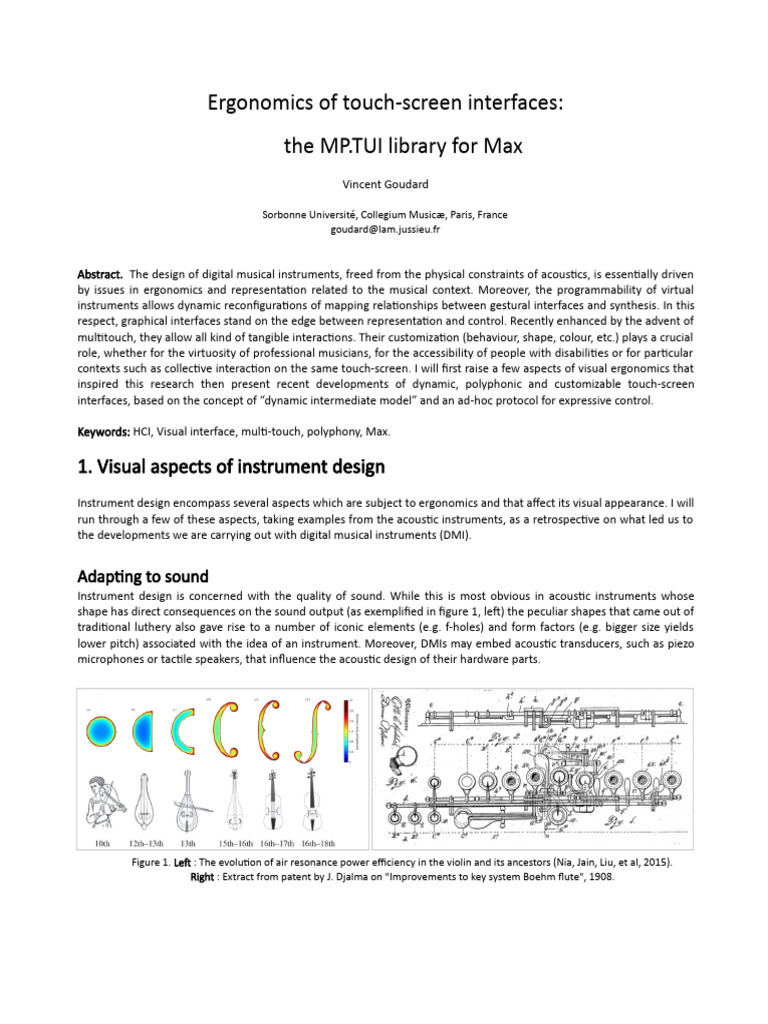 Gestural Ergonomics of Visual Interfaces | PDF | Graphical User Interfaces | Computing