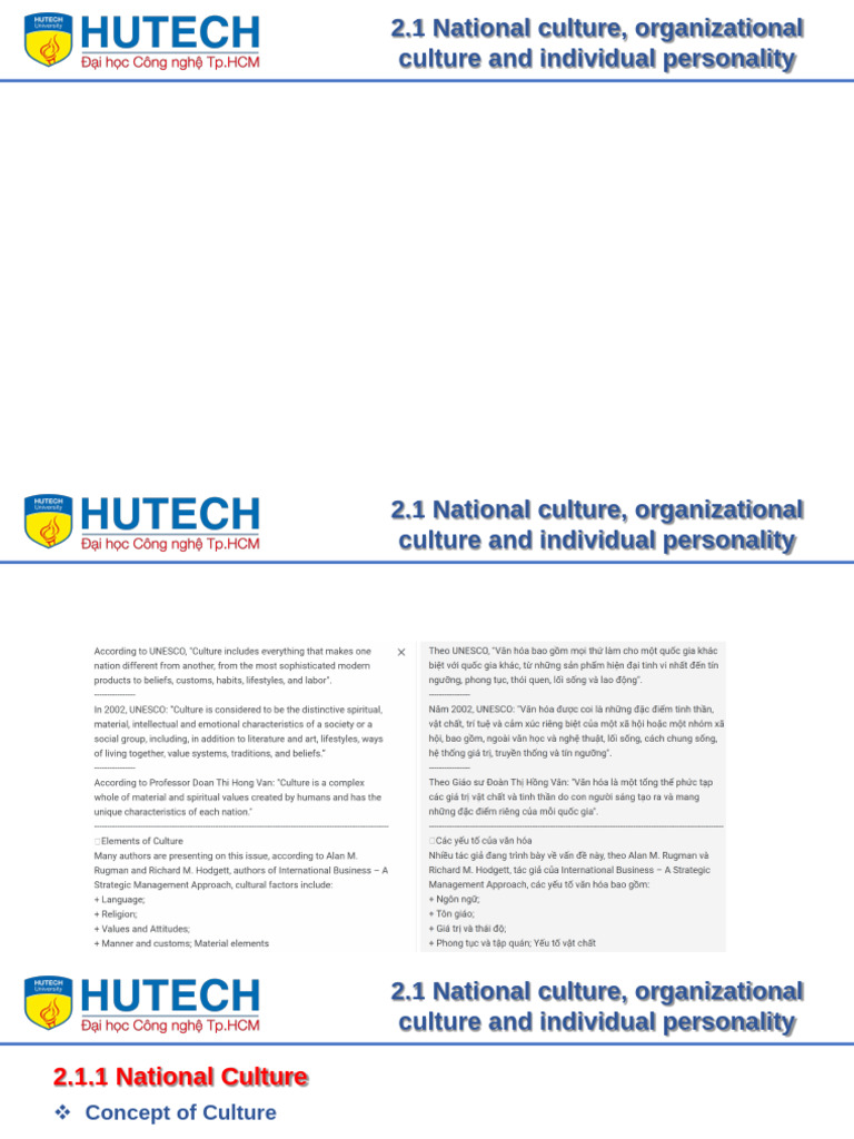Lesson 2 - Organizational Culture & Personal Characteristics | PDF ...