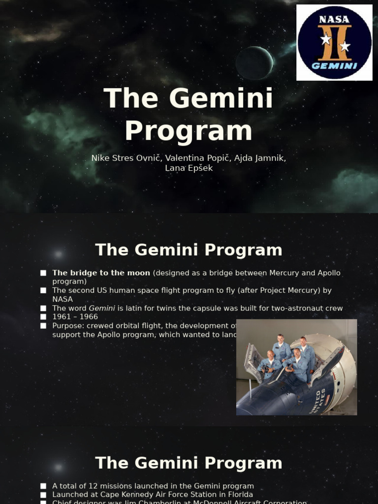 The Gemini Program | PDF | Project Gemini | Extravehicular Activity