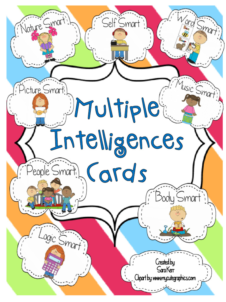 Multiple Intelligences Posters Lessonplanner | PDF | Career & Growth ...