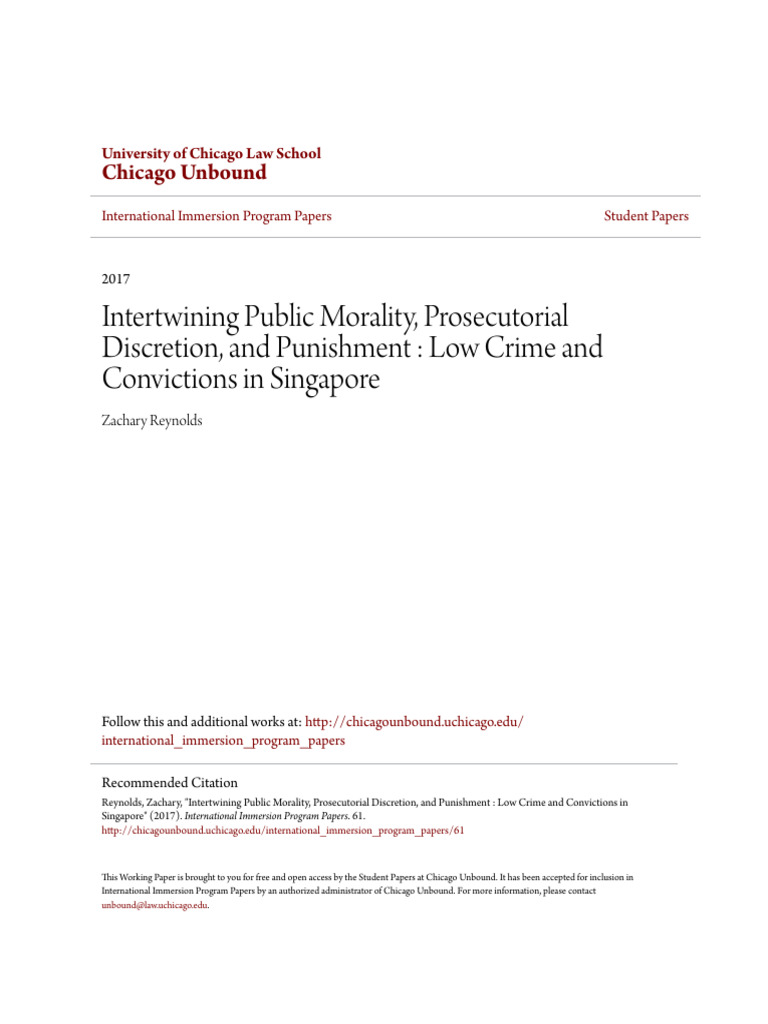 Intertwining Public Morality Prosecutorial Discretion and Punis | PDF ...