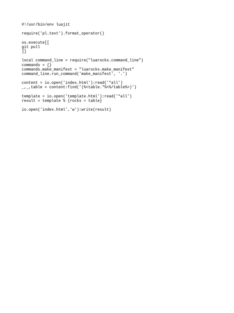 Make Manifest - Lua | PDF | Teaching Methods & Materials | Computers