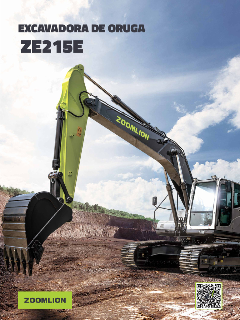 Zoomlion Ze215e Excavadora de Oruga | PDF
