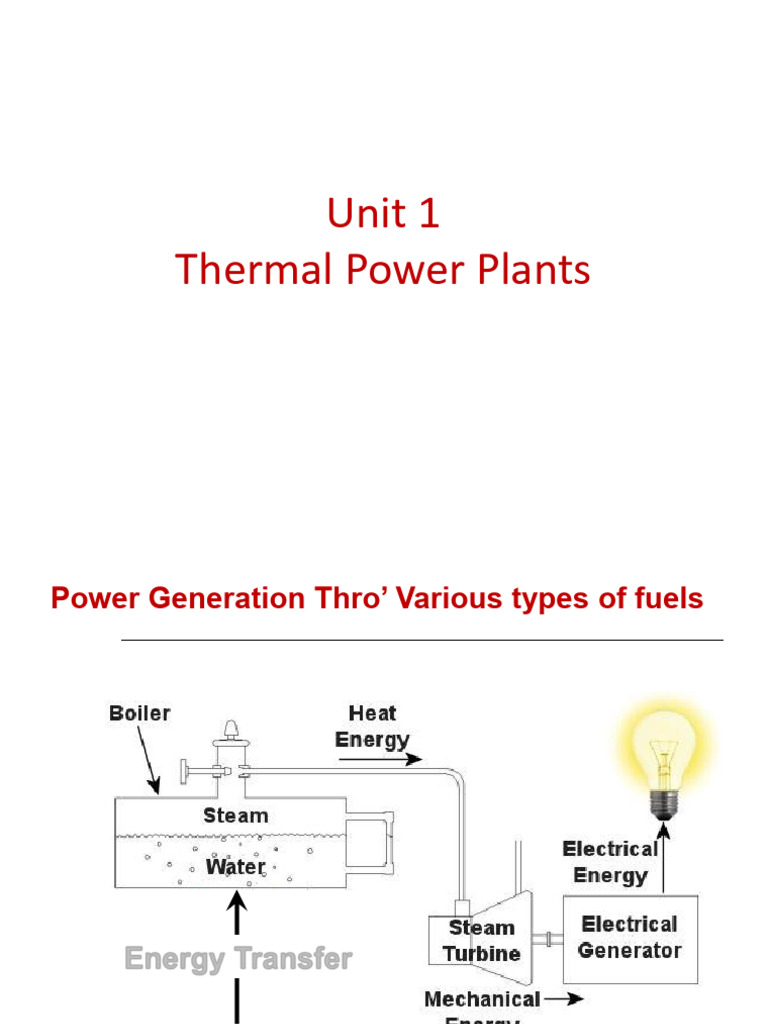 Overview of Thermal Power Plants | PDF | Boiler | Power Station