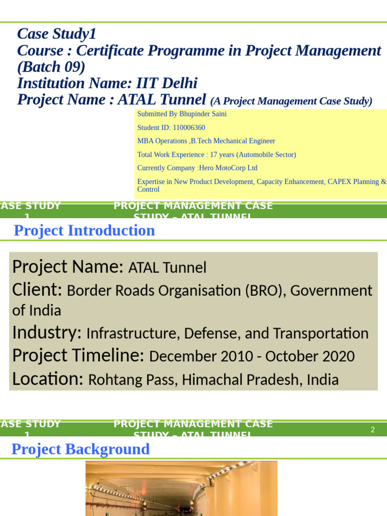 Case Study1 Bhupinder Saini PM09 Student ID 110006360 | PDF