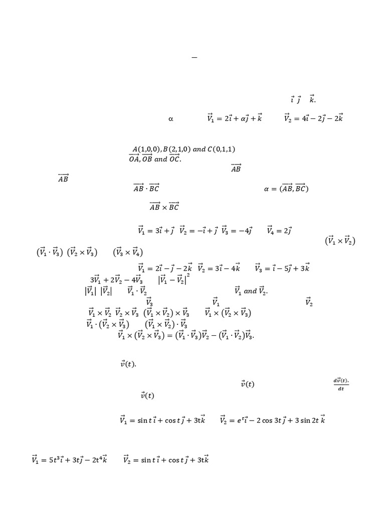 Exercices Sheet | PDF | Acceleration | Euclidean Vector