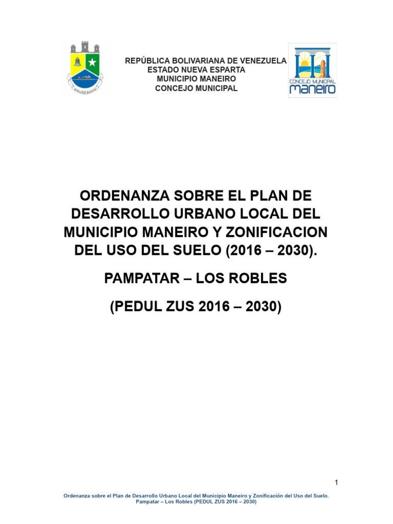 Ordenanza Del Pdul | PDF | edificio | Planificación urbana