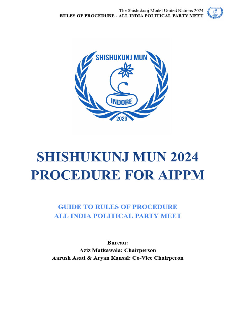 Rop Aippm | PDF | Ratification | Committee