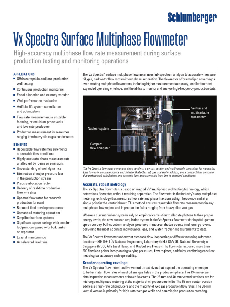 VX Spectra Datasheet 1 | PDF | Flow Measurement | Applied And ...