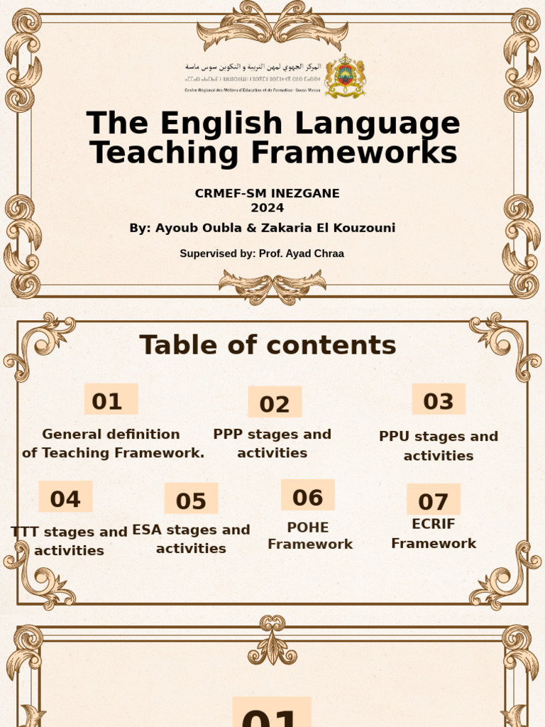 English Language Teaching Frameworks Guide | PDF | Learning | Second Language