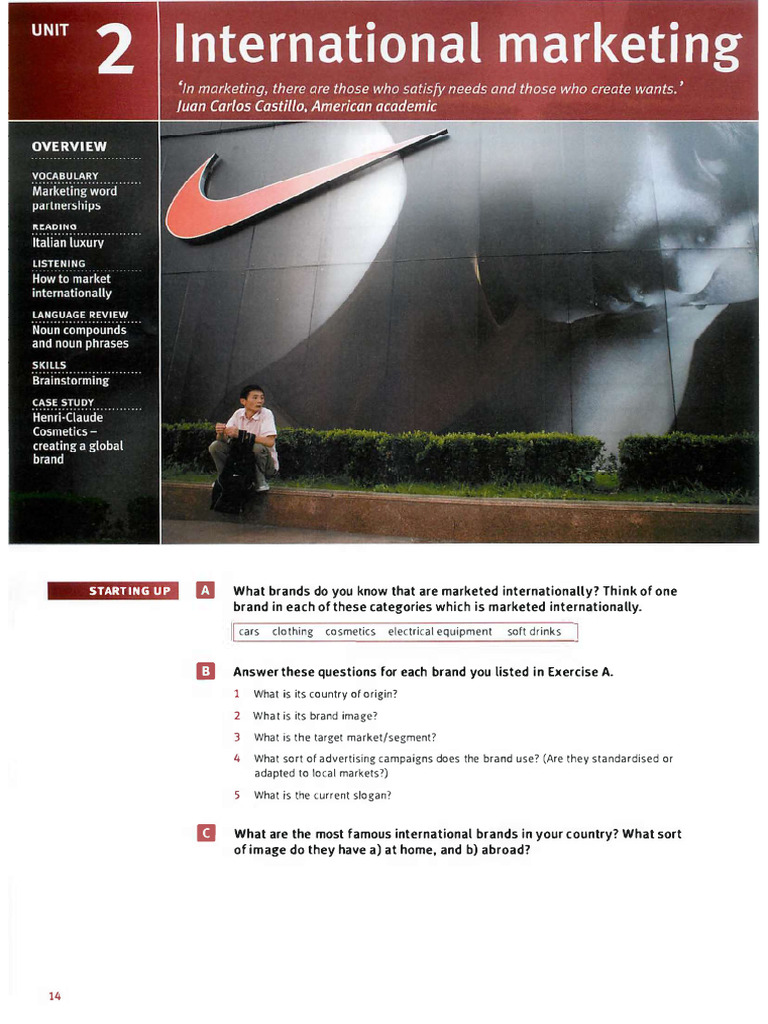 Headway - International Marketing Unit 2 | PDF