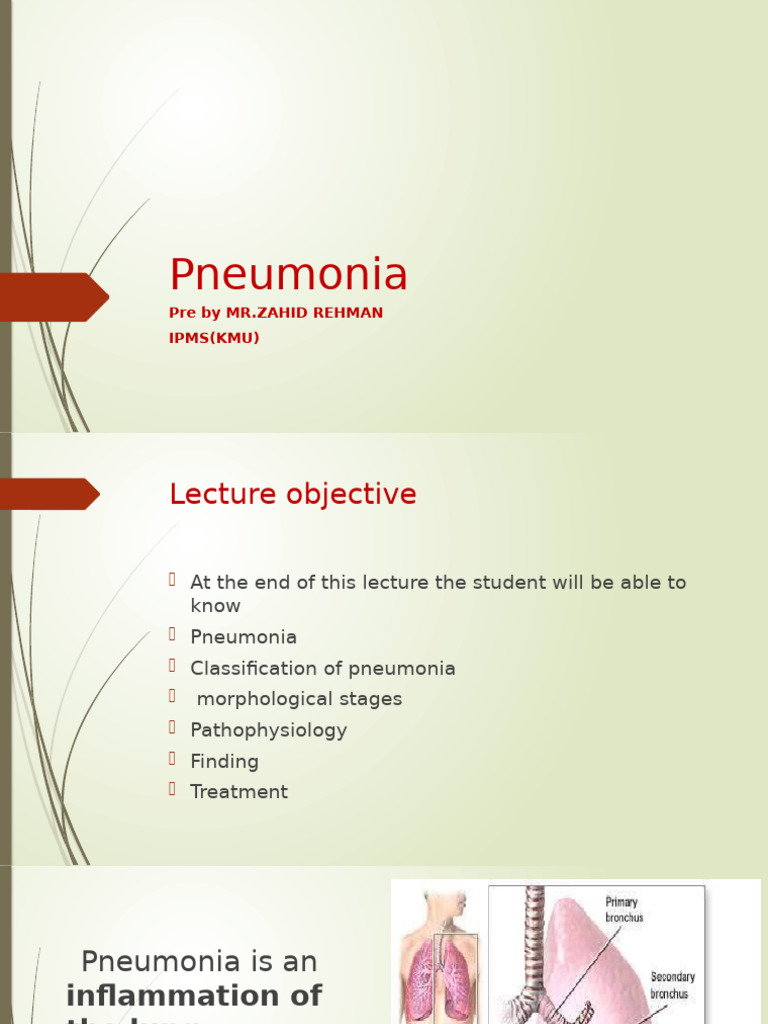 Pneumonia | PDF | Pneumonia | Respiratory Diseases