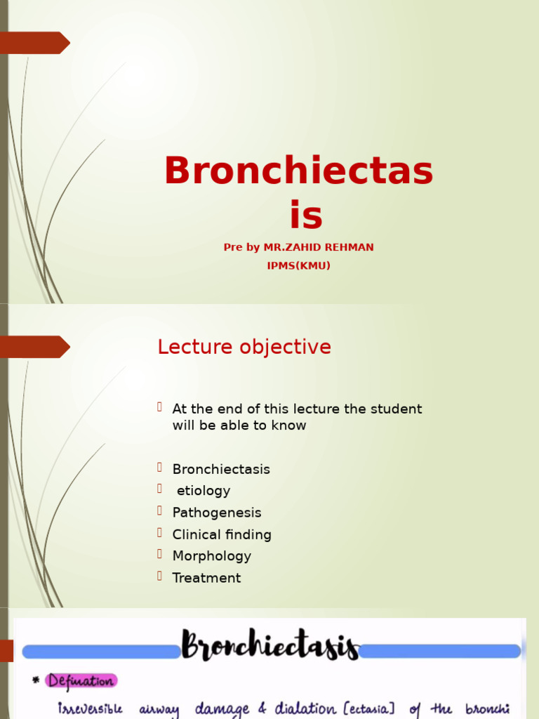 Broncho Ect Es Is | PDF | Respiratory System | Medicine