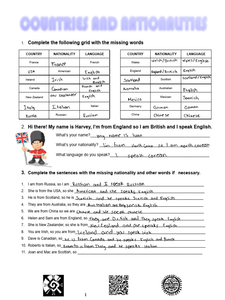 Countries-Languages and Nationalities V2023 | PDF
