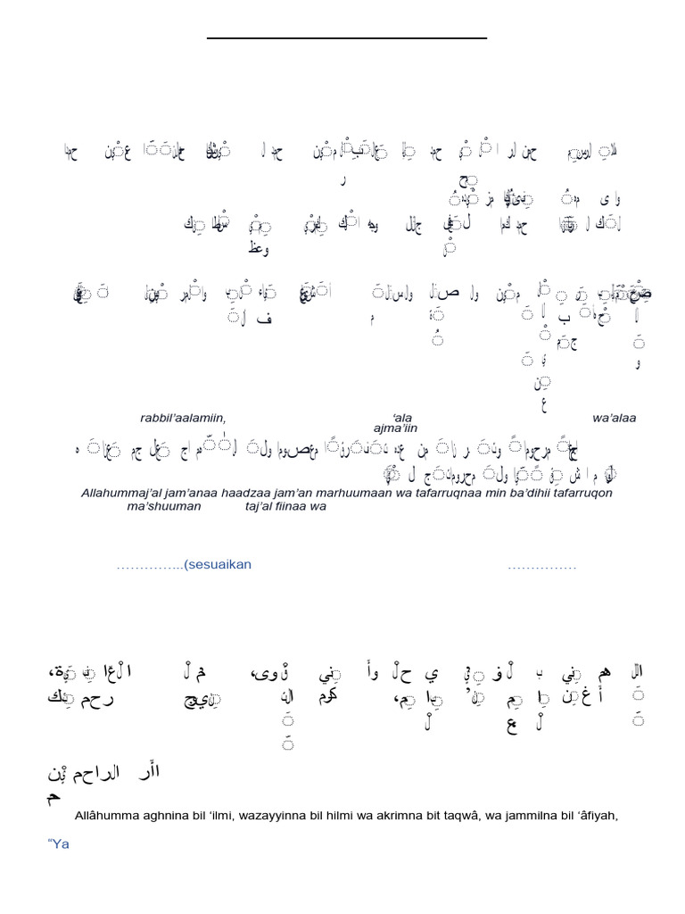 Teks Pembaca Doa Pembukaan Kegiatan - 241026 - 042421 | PDF