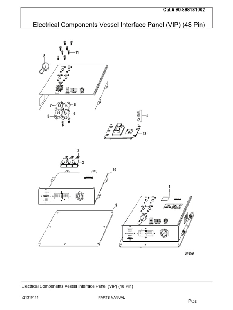 Electrical Components Vessel Interface Panel (VIP) (48 Pin) | PDF ...