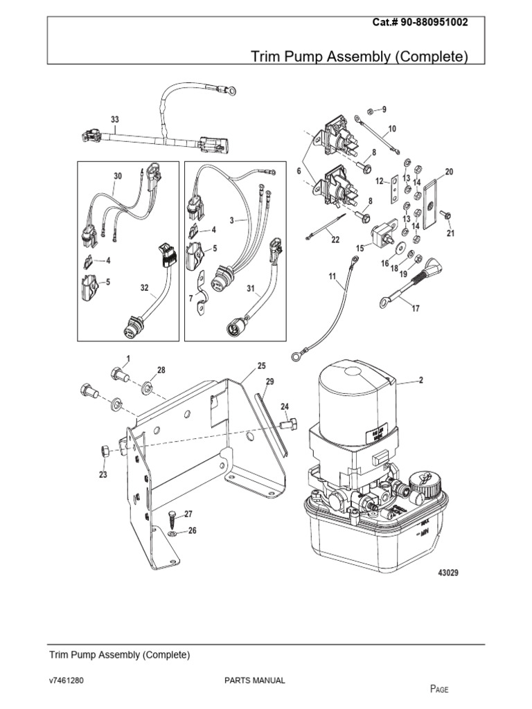 Trim Pump Assembly (Complete) | PDF | Washer (Hardware) | Electrical Components