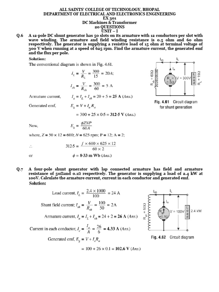 Ex 301 DCMT 20 Questions Unit I P2 | PDF | Science & Mathematics | Technology & Engineering