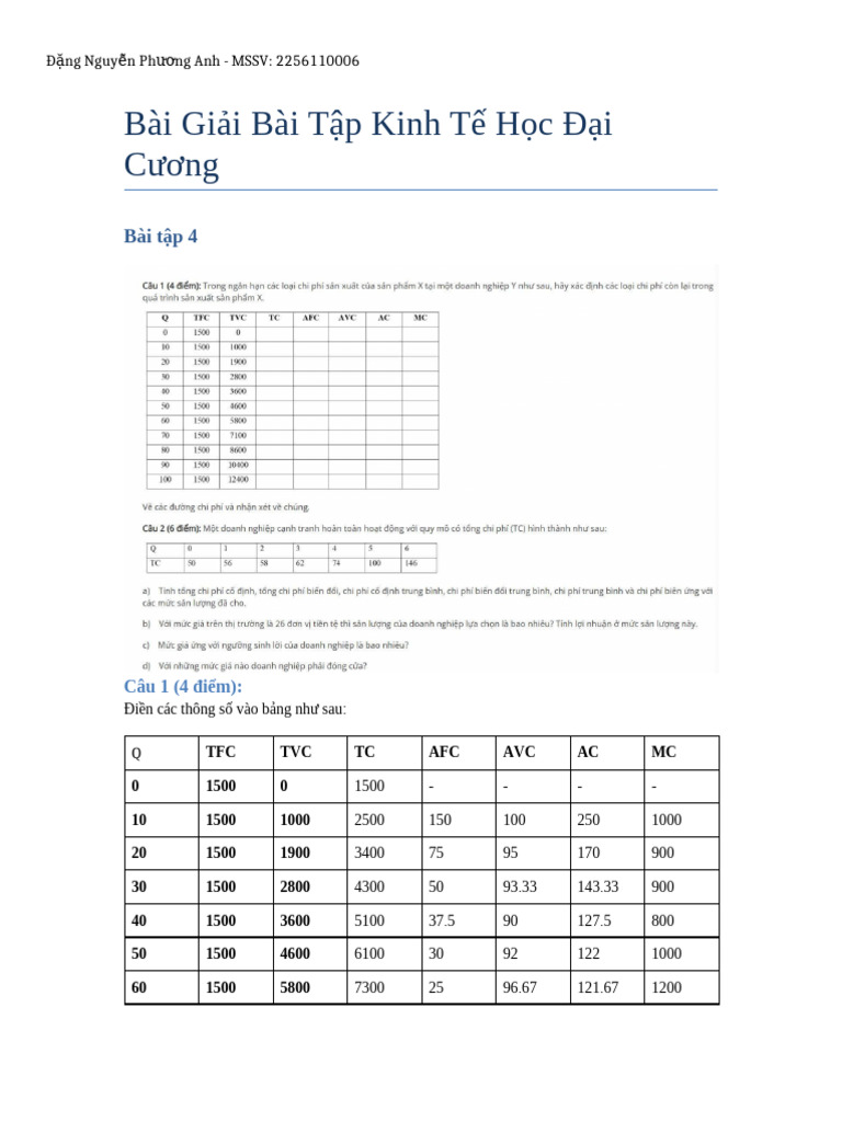 Bài tập 4 - KTHDC | PDF