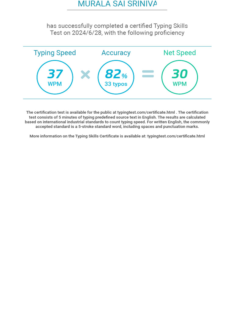 Prove Your Typing Skills! | PDF