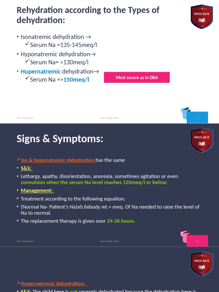Types of Dehydration and Management | PDF
