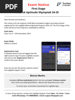 LogIQids Results Declaration Circular | PDF | Career & Growth