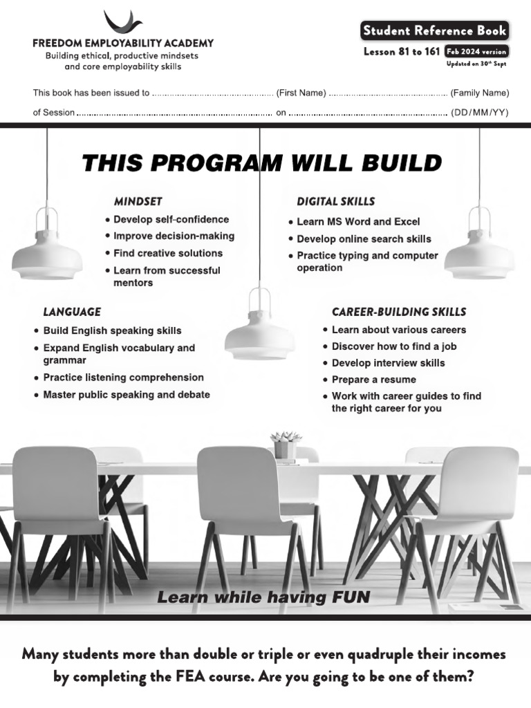 Student Reference Book Lesson 81 To 161 | PDF | Home & Garden | Computers