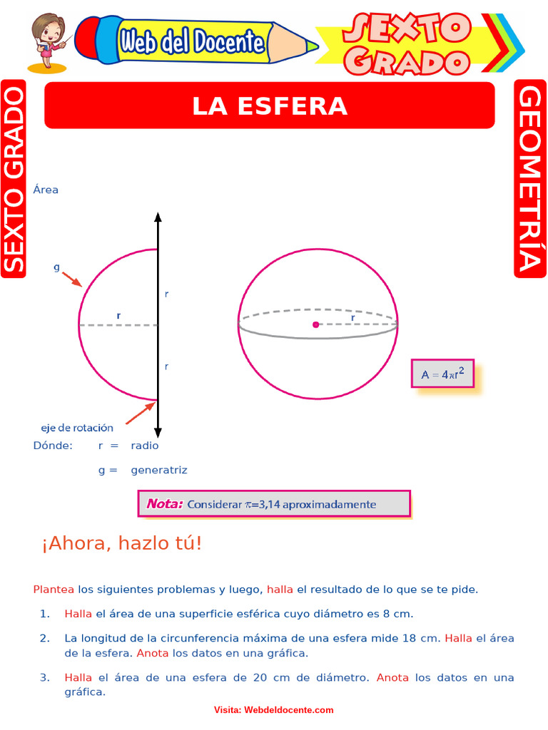 La Esfera para Sexto Grado de Primaria | PDF