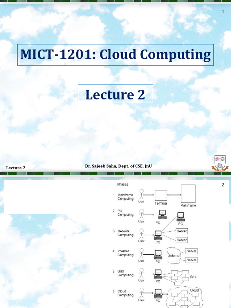 Cloud Computing Lecture-2 | PDF | Cloud Computing | Software As A Service